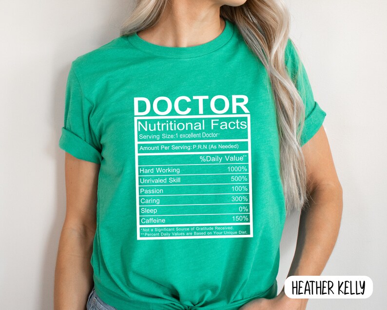 DOCTOR Nutritional Facts Definition Shirt Doctor Gift Funny - Etsy