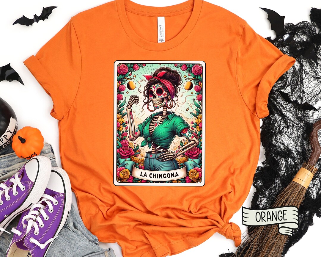 La Chingona Tarot Card Shirt, Women Mexican Badass T-shirt, Hispanic ...