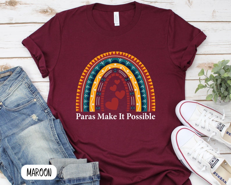 Paraprofessional Shirt Para Shirt Paras Make It Possible - Etsy