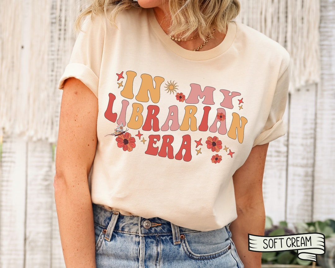 In My Librarian Era Tshirt,retro Librarian Shirt,librarian Gift,funny ...