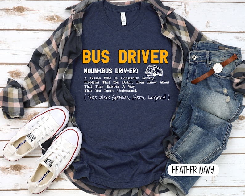 Bus Driver Definition T-shirt, Gift for Driver - Etsy