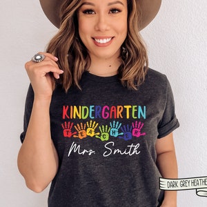 Kindergarten Teacher Shirt, Kindergarten Teacher Gift, Preschool ...