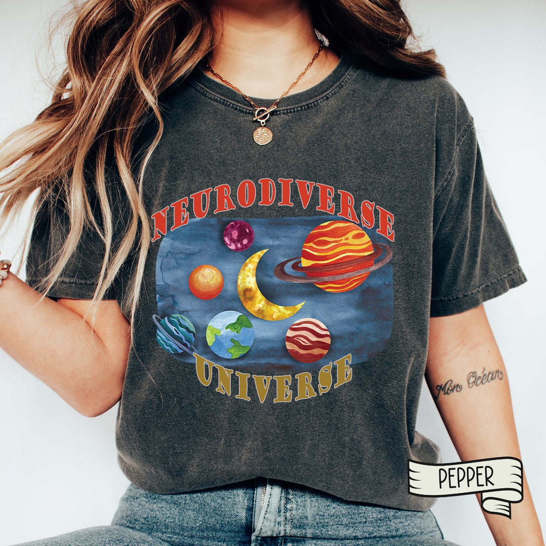 Neurodiverse Universe Comic Comfort Colors® Style Shirt Neurodivergent ...