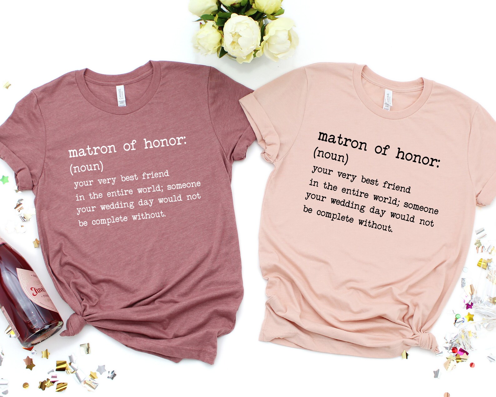MATRON OF HONOR Definition Shirt Maid of Honor Shirt,best Friend Shirt ...