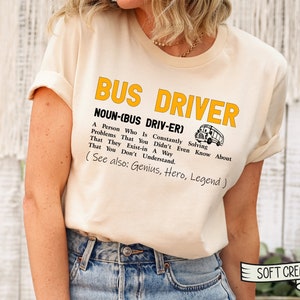 Bus Driver Definition T-shirt, Gift for Driver - Etsy