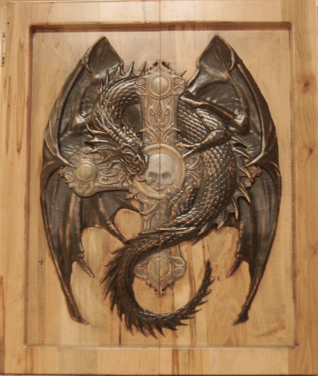 Dragon Cross - Etsy