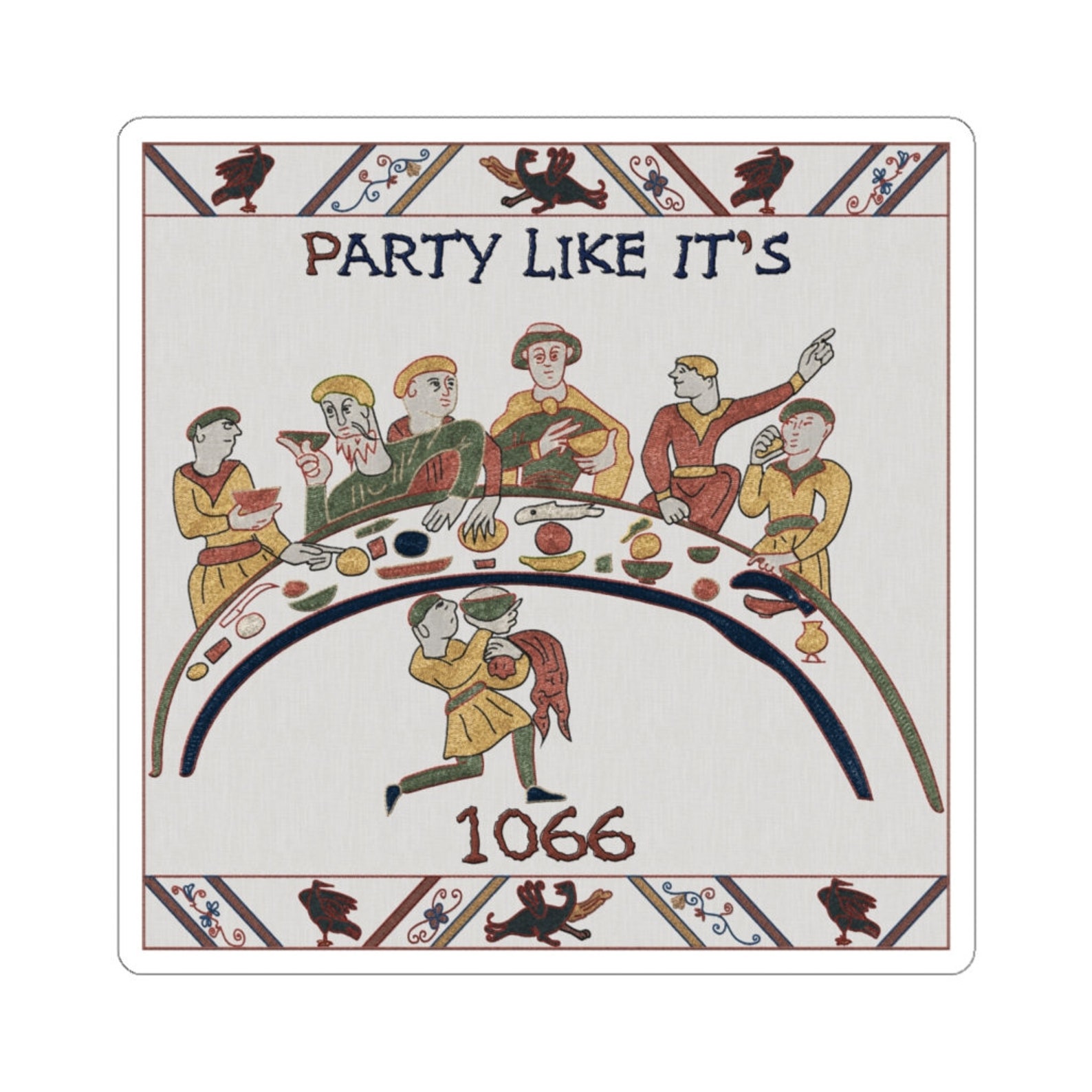 Medieval Party Bayeux Tapestry Sticker Middle Ages Meme Gift | Etsy