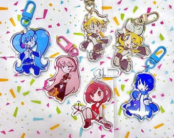 PREORDER Virtual Singer VOCALOID Acrylic Ribbon Charms - Etsy