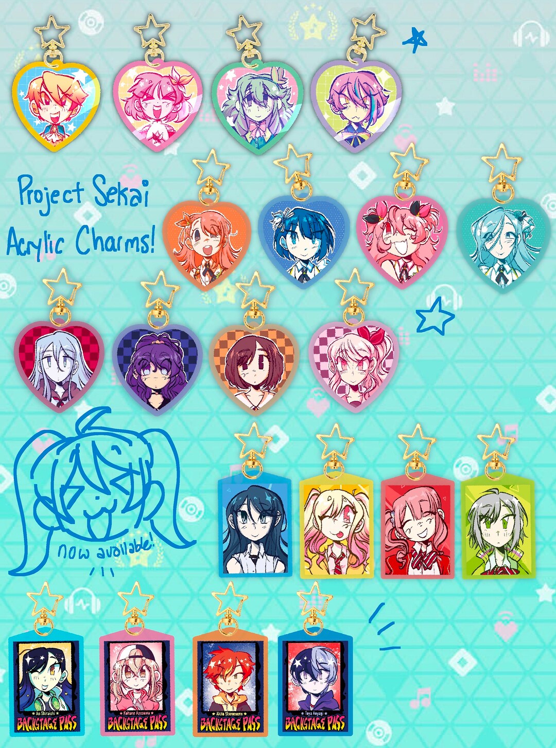 Project Sekai Keychains!! - Etsy