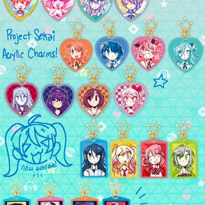 Project Sekai Colorful Stage Mini Holographic Keychains - Etsy