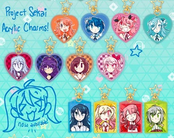 Project Sekai Colorful Stage Mini Holographic Keychains - Etsy