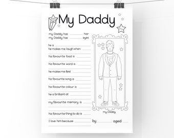 My Dad Sheet - Etsy