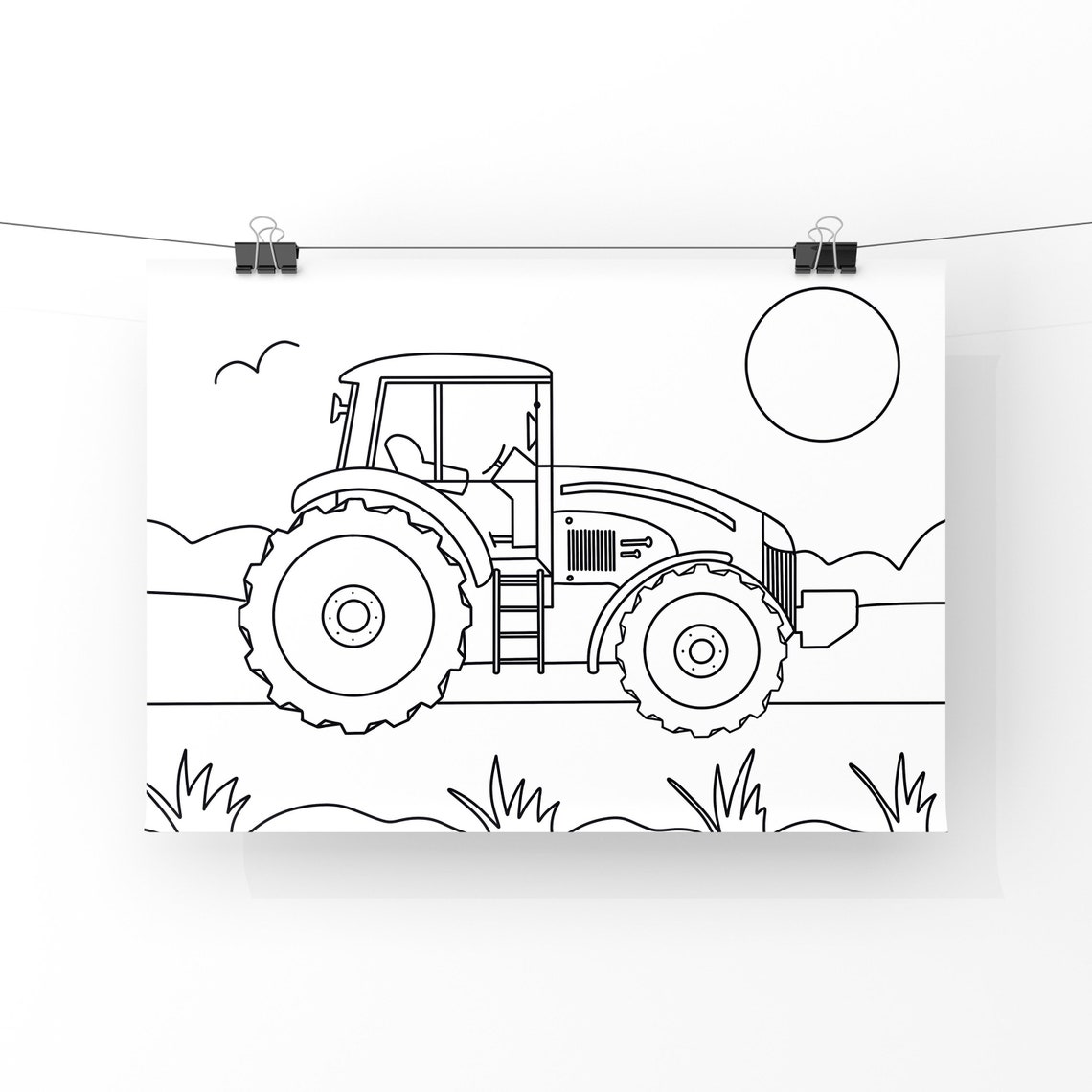 Farm Colouring in Sheets Tractor Colouring in Pages - Etsy Australia