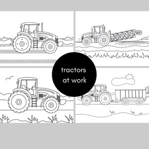 Farm Colouring in Sheets - Tractor Colouring in Pages, Printable ...
