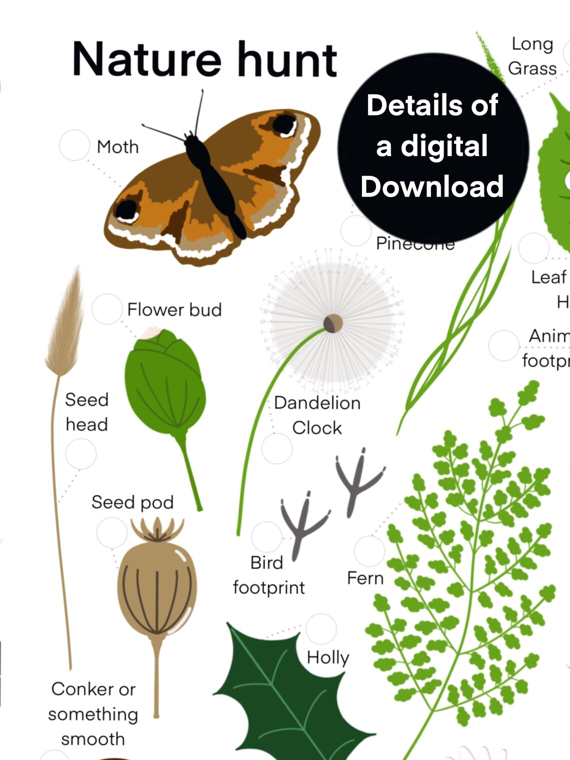 Woodland Treasure Hunt Printable for Kids - Nature Scavenger Hunt Game ...
