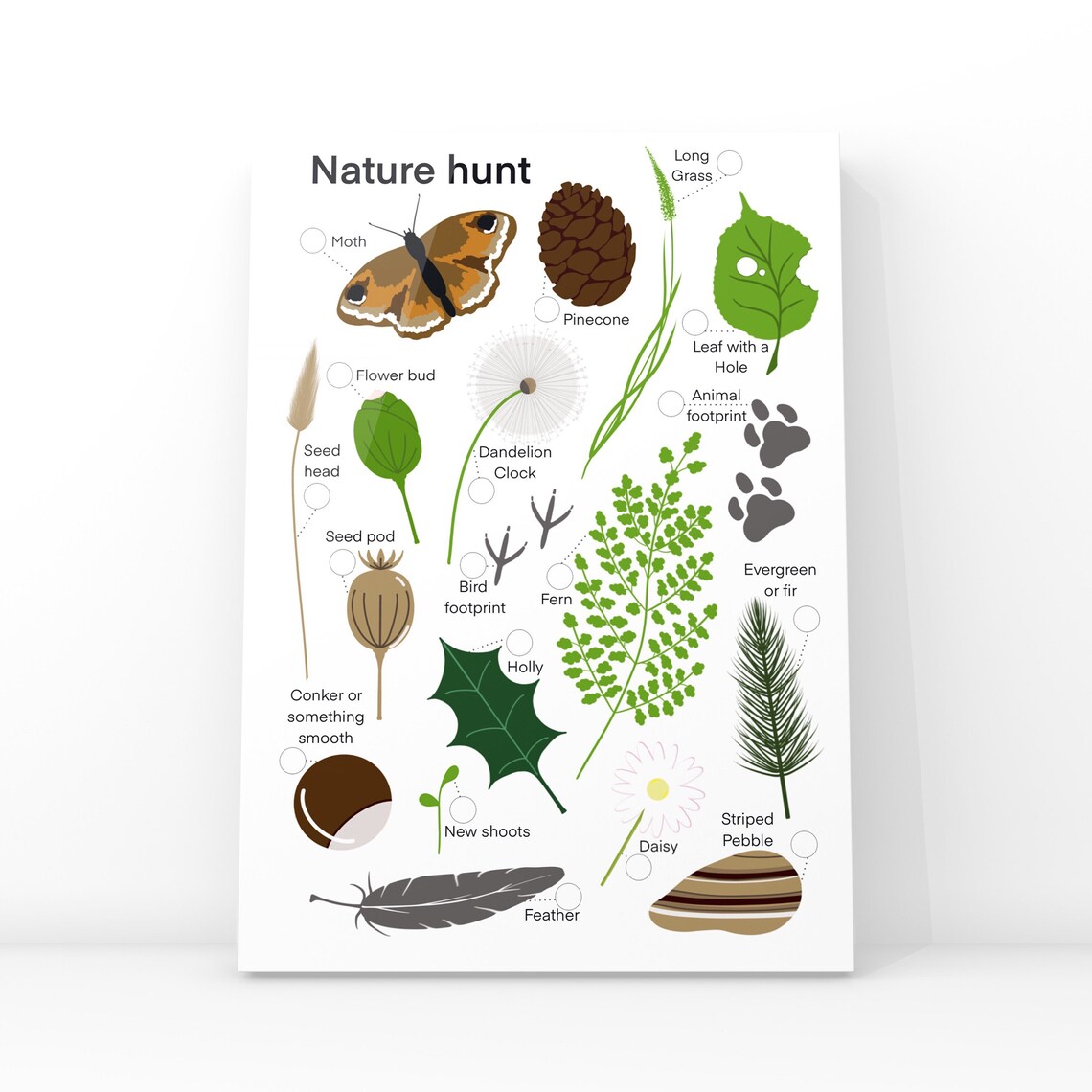 Woodland Treasure Hunt Printable for Kids - Nature Scavenger Hunt Game ...