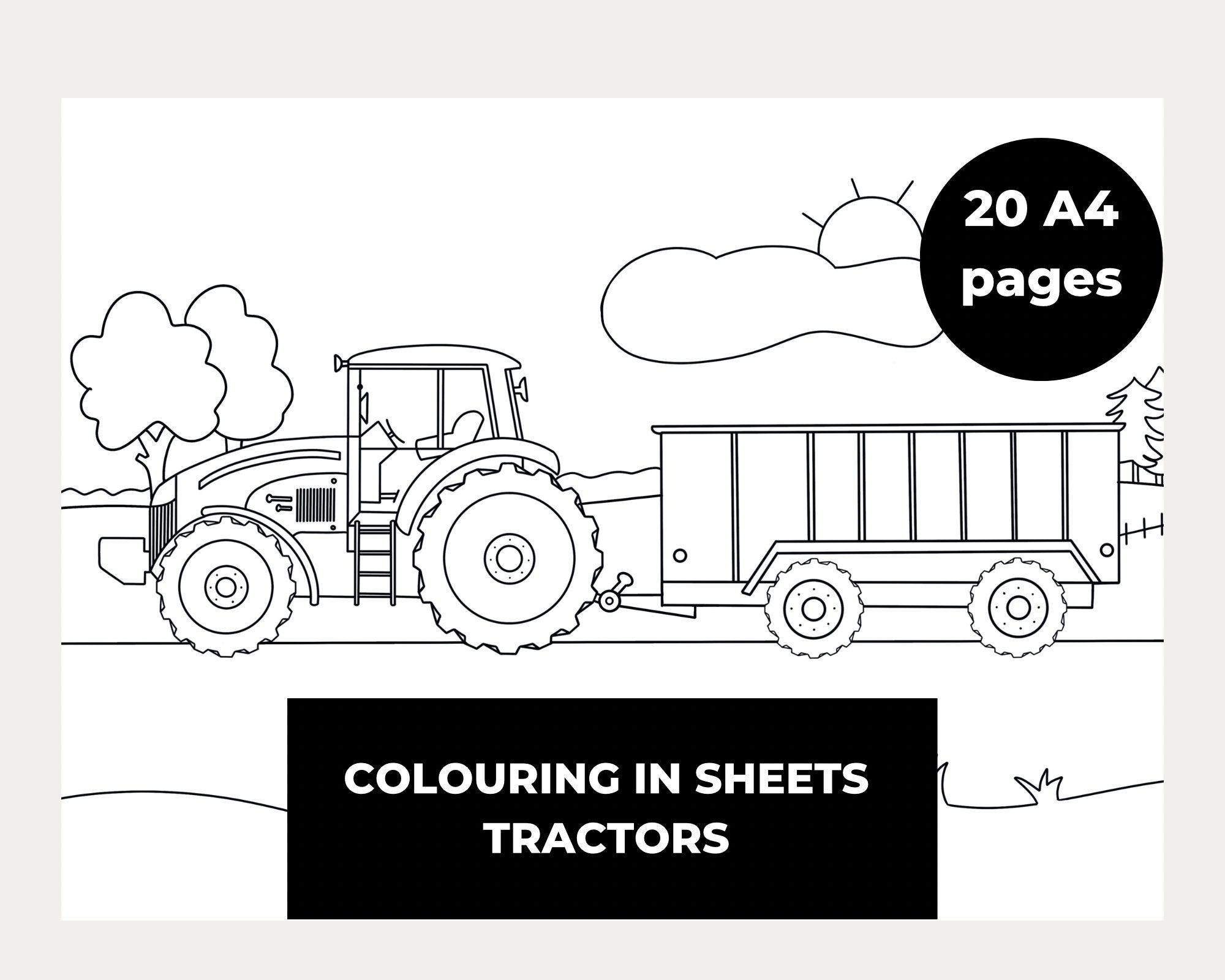Farm Tractor Coloring Pages To Print