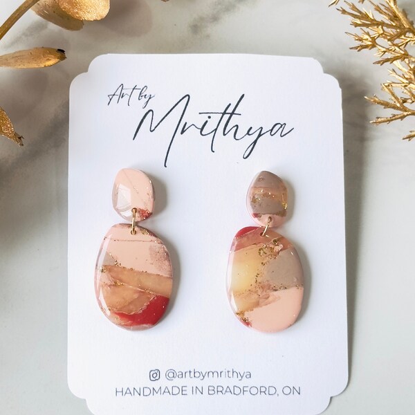 Marble Earrings - Etsy