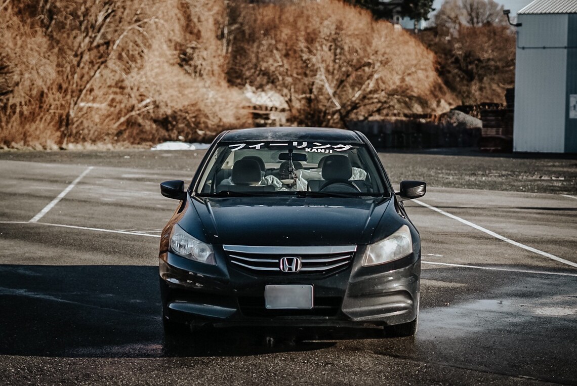 Japanese Car Decal Windshield Banner holographic White | Etsy