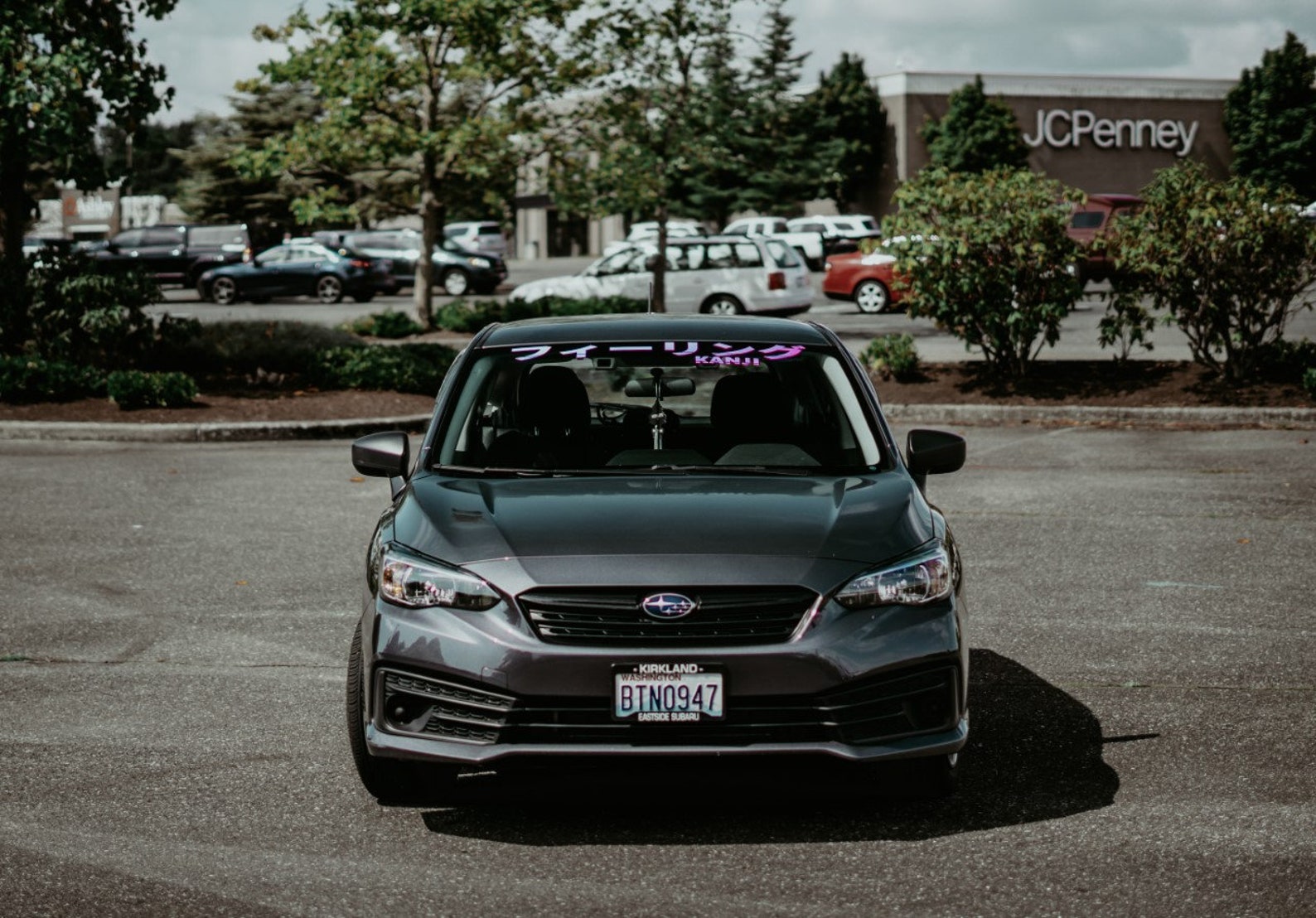 Japanese Car Decal Windshield Banner holographic White | Etsy