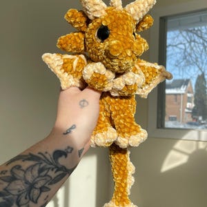 Neptune the Dragon Snuggler | PDF Crochet Amigurumi Pattern | Low Sew ...