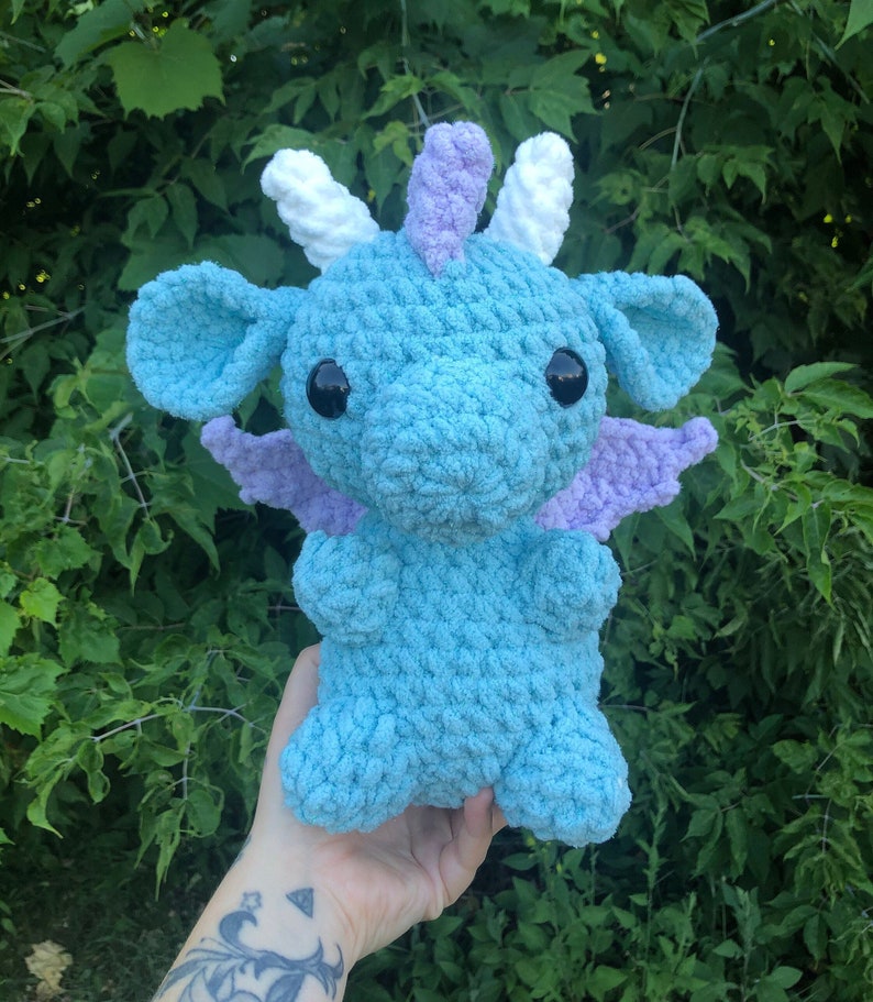 Kawaii Dragon Mythical Creature Beginner Crochet Amigurumi - Etsy Canada