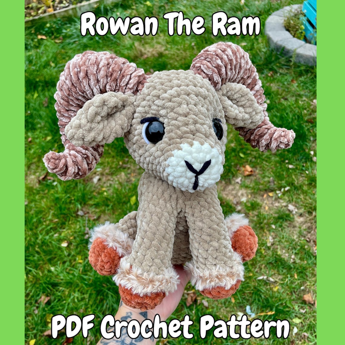 Rowan the Ram | PDF Crochet Amigurumi Pattern - Etsy Canada