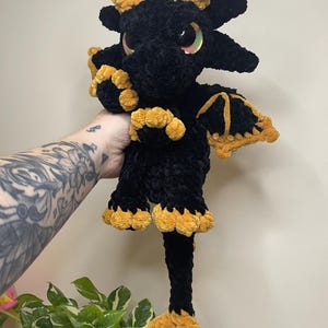 Neptune the Dragon Snuggler | PDF Crochet Amigurumi Pattern | Low Sew ...