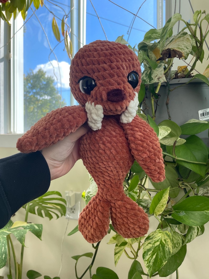 Seal and Walrus Amigurumi Crochet Pattern | Low Sew Plushie (PDF ...