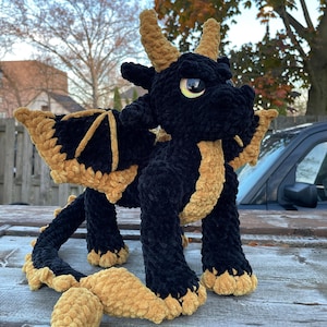 Cressida & Onyx the Dragons | PDF Crochet Amigurumi Pattern | Mythical | Fantasy - Etsy