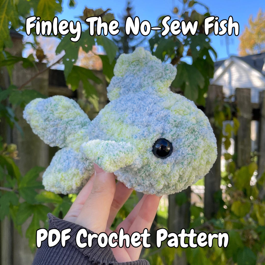 Finley the Fish Crochet Pattern | No-sew Amigurumi (PDF Download) - Etsy
