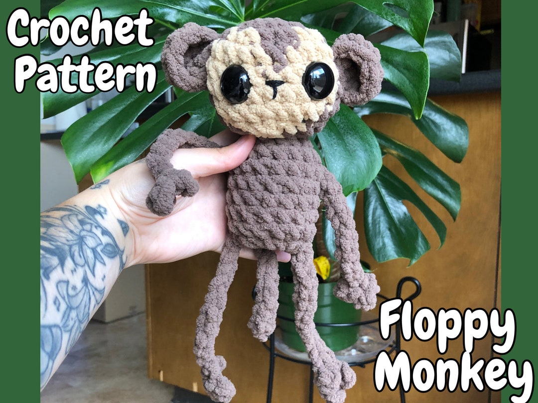 Floppy Monkey | Beginner Crochet Amigurumi Pattern | PDF Digital ...