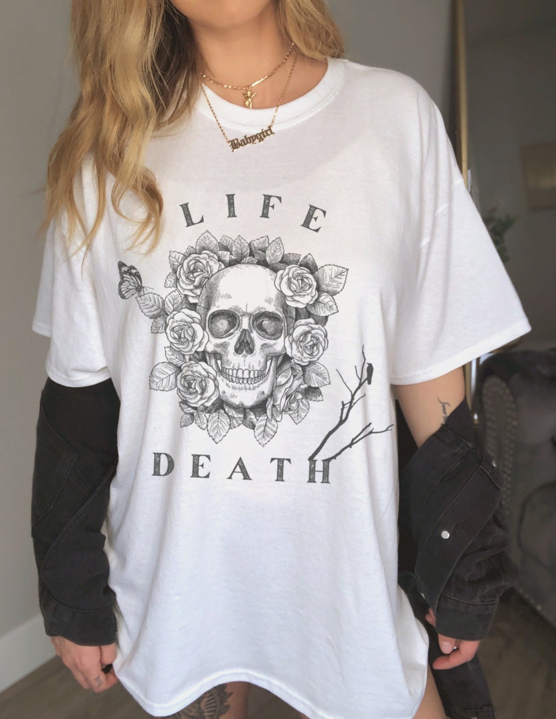 Memento Mori Shirt Dark Academia Shirt Gothic Clothing Momento Mori Emo ...