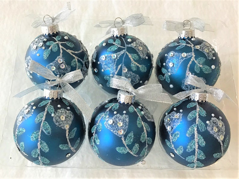 Blue Christmas Tree Ornaments