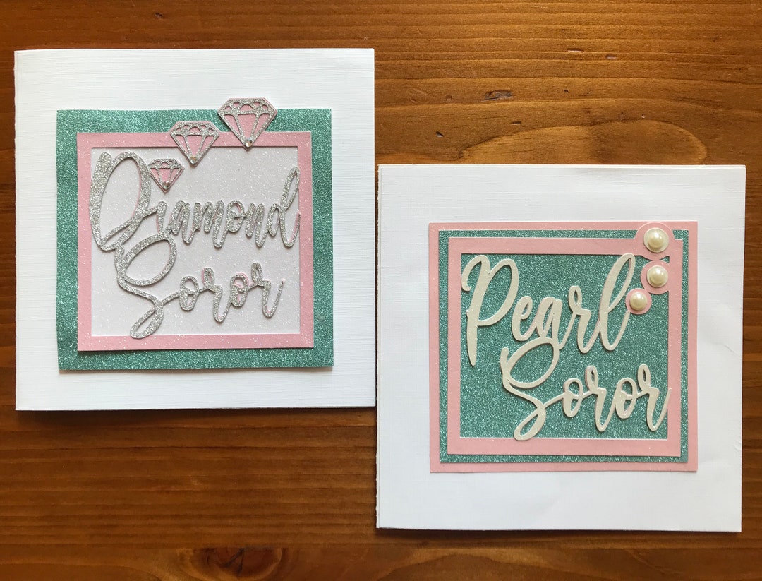 Diamond Soror or Pearl Soror Card - Etsy