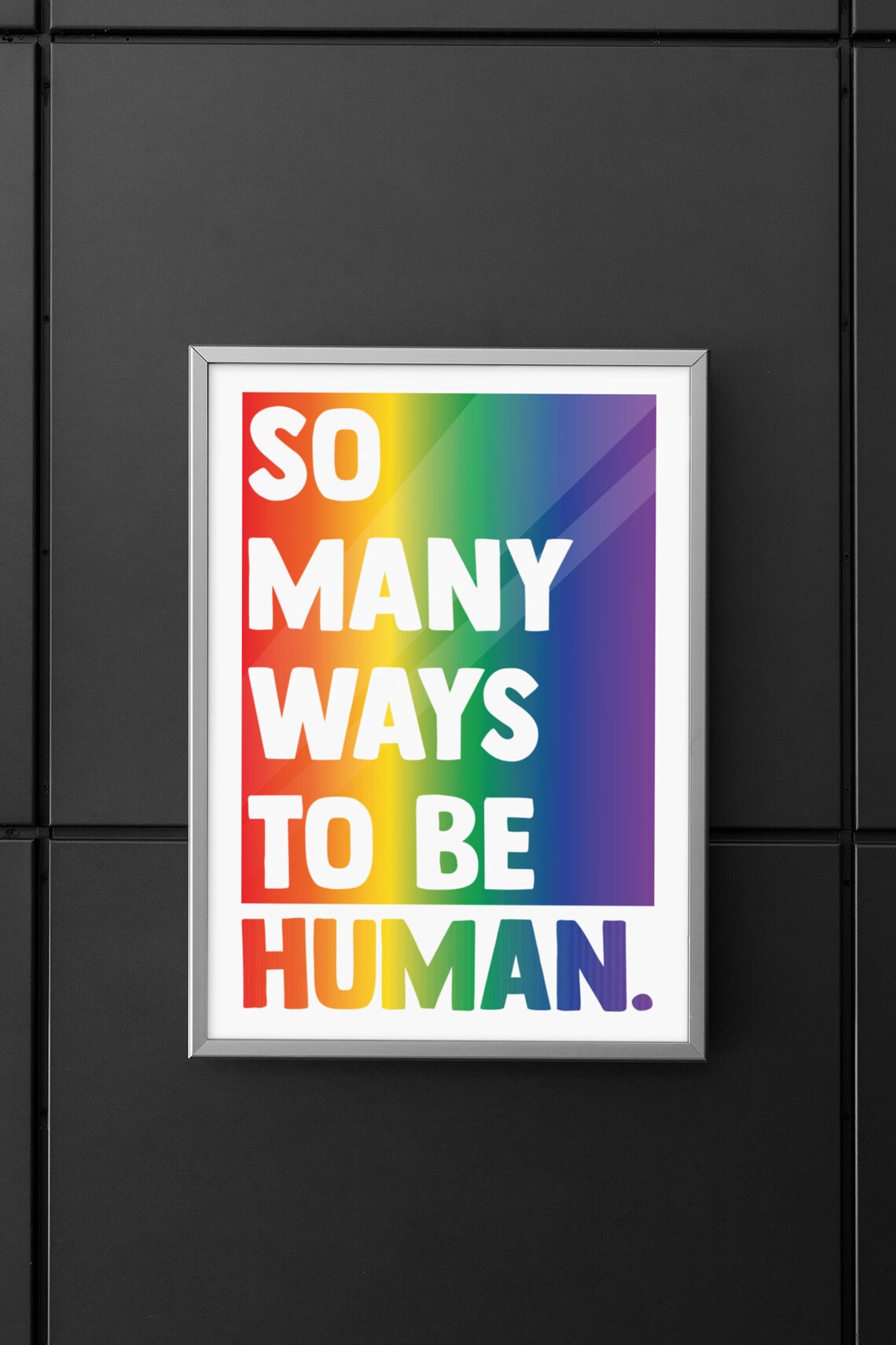 Pride Poster - so Many Ways to Be Human - Art Print - Poster - LGBTQ+ ...