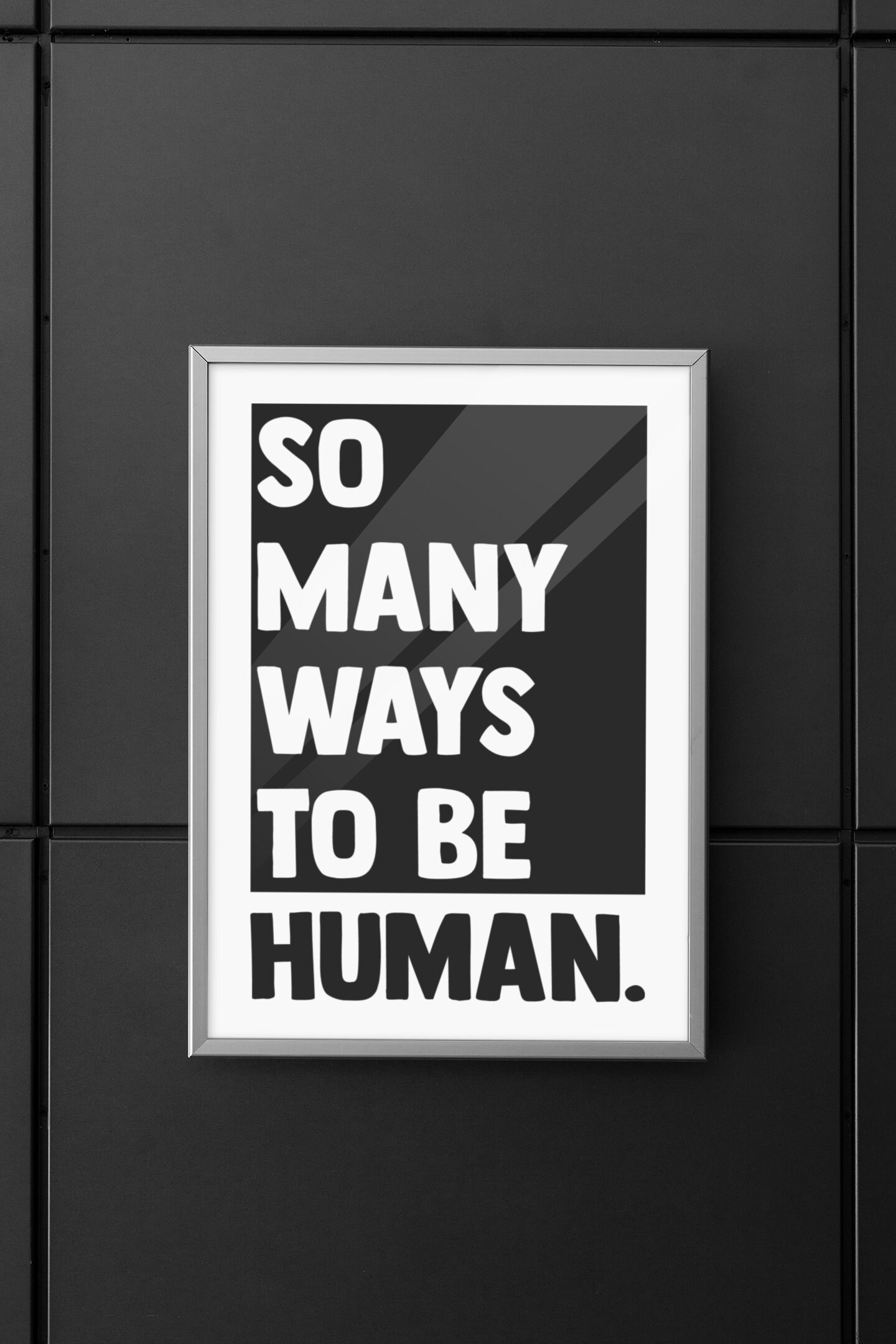 LGBTQ Pride Poster - so Many Ways to Be Human - Queer Art Print ...
