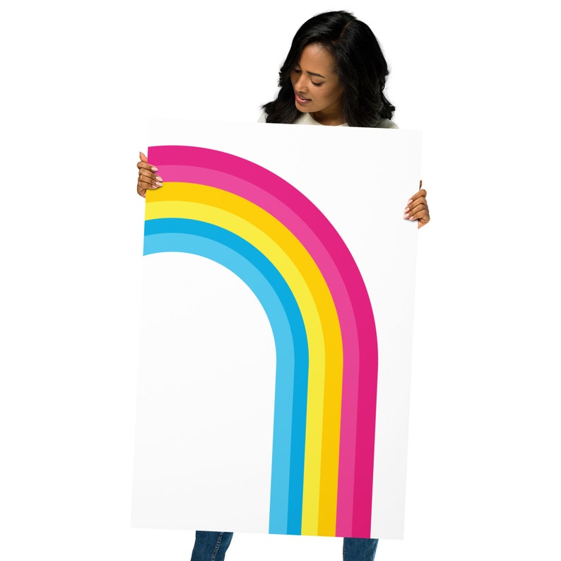 Retro Rainbow Poster Pan Pride Edition LGBTQ Home Decor - Etsy
