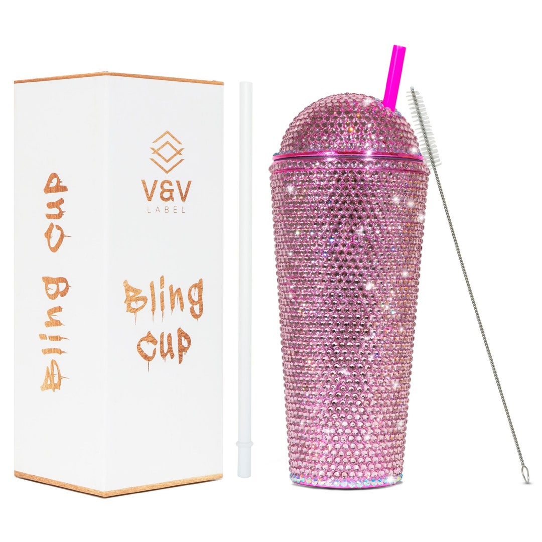 Handmade Bling Cup 22oz Double Wall Plastic Tumbler Embellished With ...