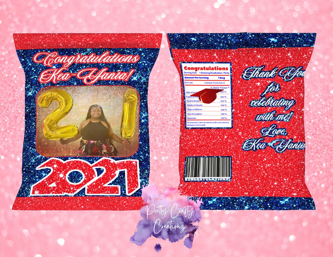 DIGITAL Graduation Chip Bags/ Party Favor/ Rice Krispies Treats/ 2022 ...
