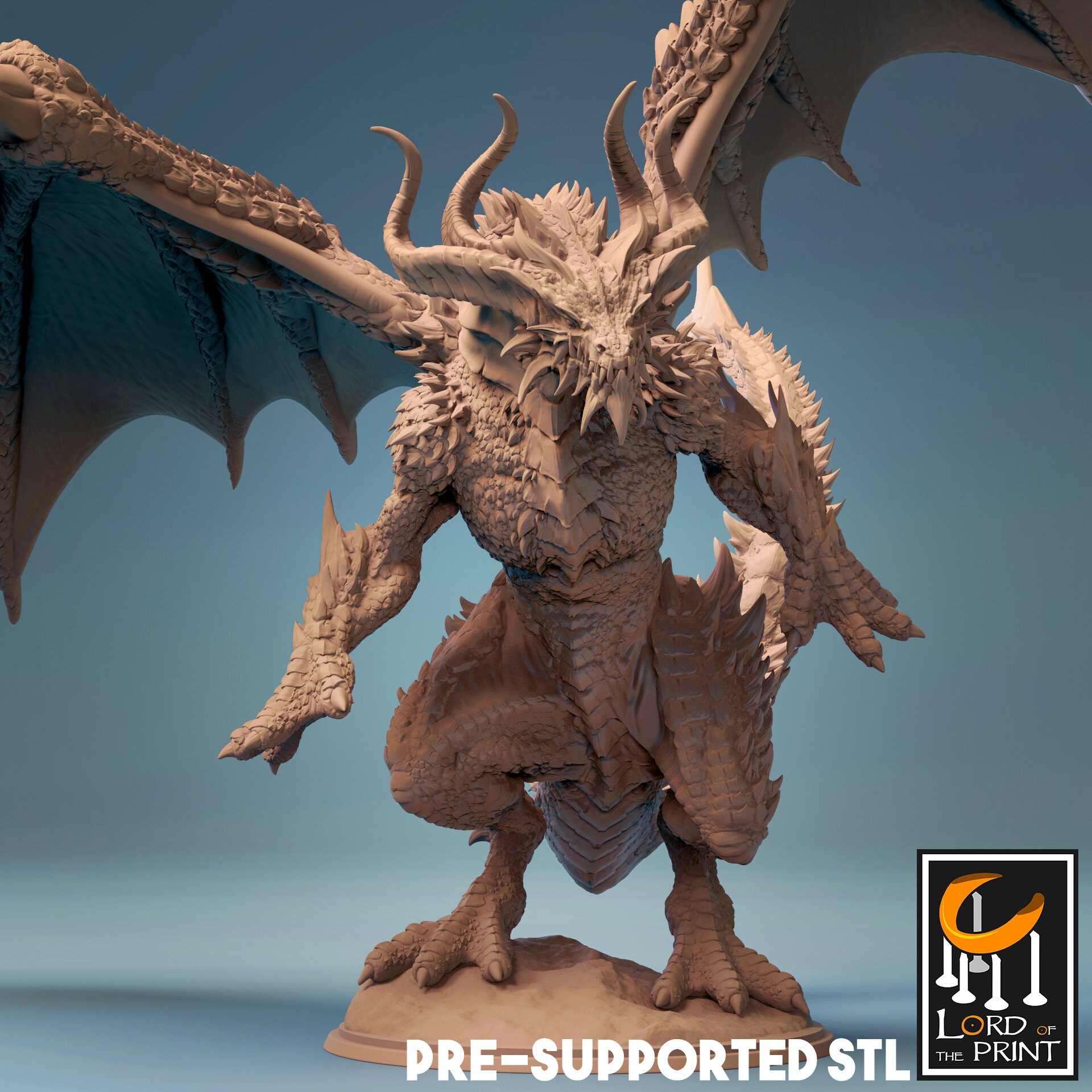 Bahamut 3D Printed Tabletop Games D&D 5e Pathfinder | Etsy