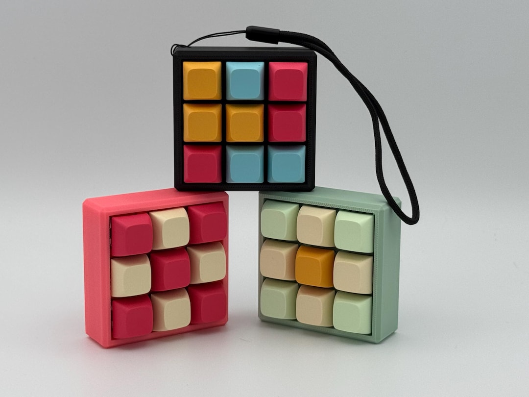 Custom 9-key Mechanical Keyboard Fidget | Stress Relief Desk Toy - Etsy
