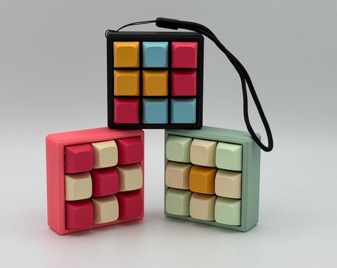 9 Button Desktop ASMR ADHD Sensory Fidget Toy - Creamy Clicky Silent ...