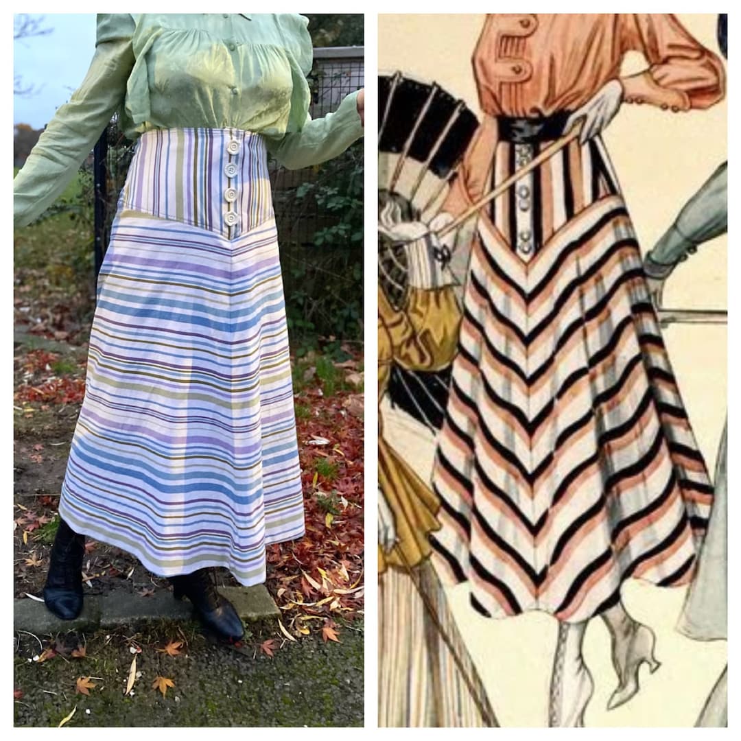 1910s Style Suffragette Coloured Skirt - Etsy