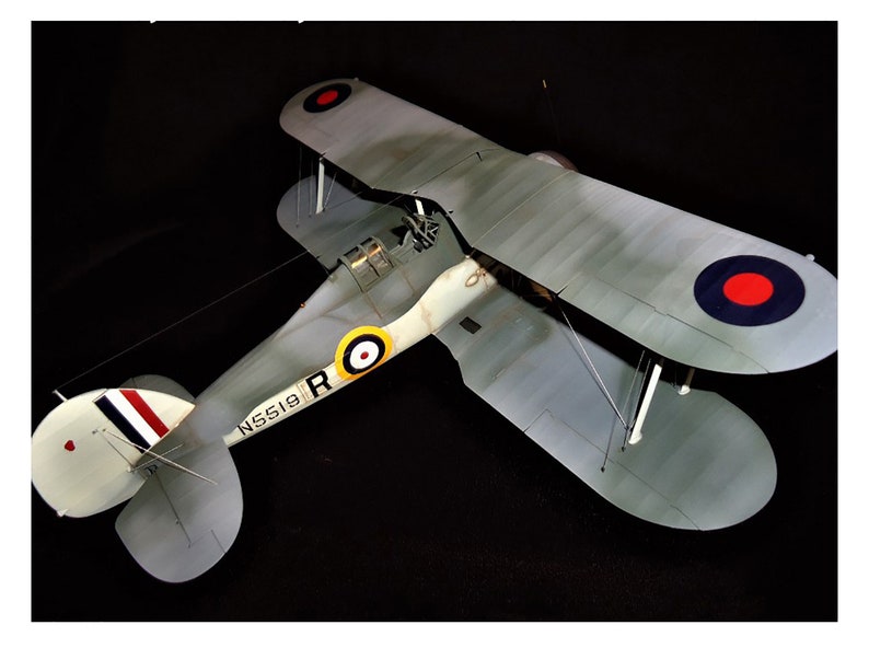 Scale: 1/32 Plastic Model Kit Gloster Sea Gladiator Mk.ii, WWII British ...