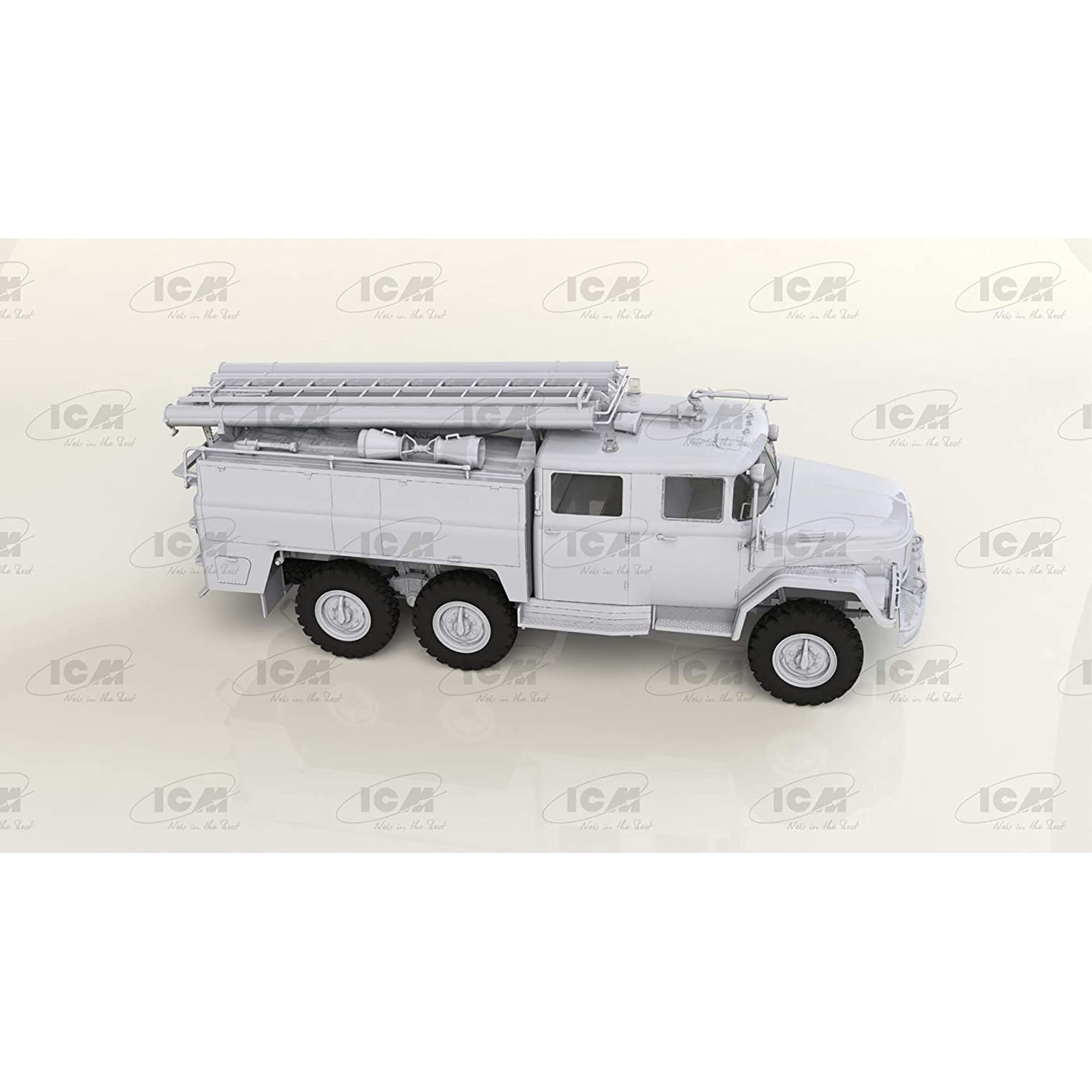 Chernobyl-2 Fire Fighters 1/35 AC-40-137A Firetruck 4 Figures Diorama ...