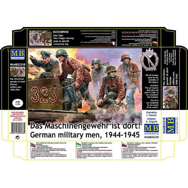 Scale Kit 1/35 MASTER BOX 35218 German Military Men - Etsy