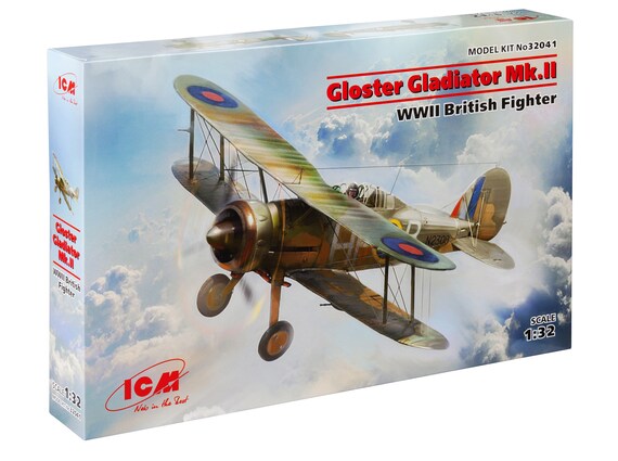 Scale: 1/32 Plastic Model Airplane Kit Gloster Gladiator - Etsy