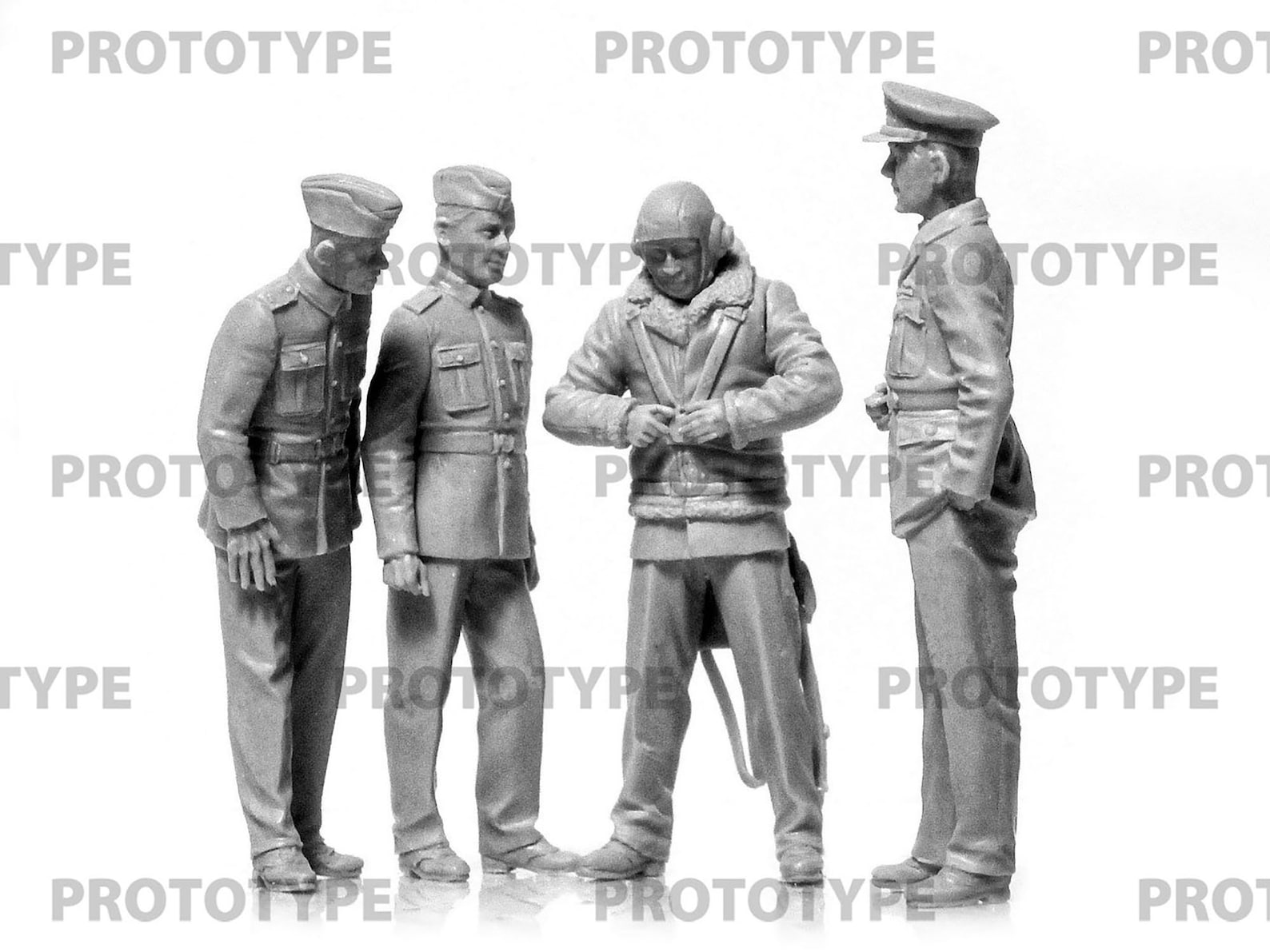 1/32 WWII RAF Cadets, Plastic Model Kit. WWІ Military Figures ICM32113 ...