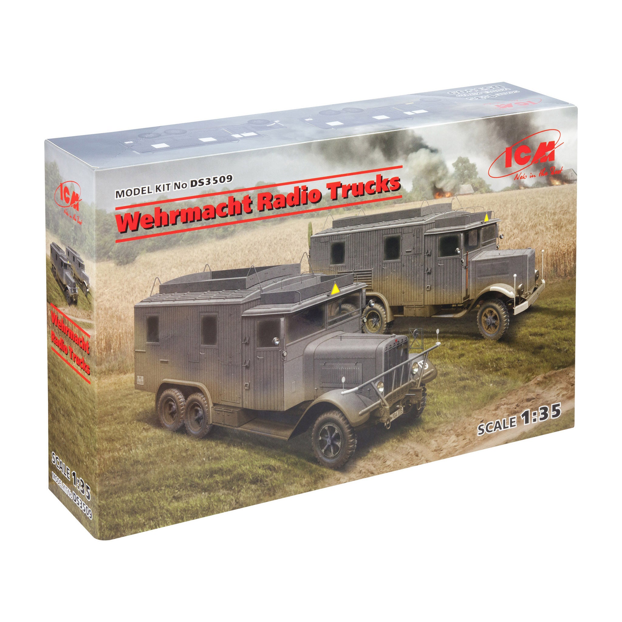 1:35 2 Car Models Radio Trucks henschel 33D1 Kfz.72, Krupp L3H163 Kfz ...